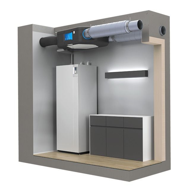 Orcon HRC-360 OptiAir WTW plafondunit - 360m3/h - Met voorverwarmer ...