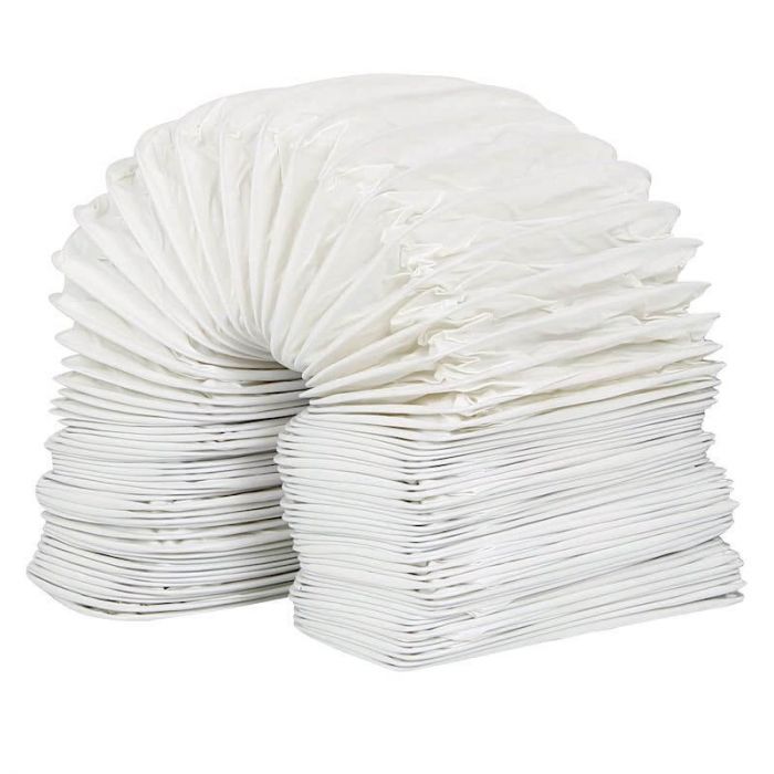 Flexibele slang rechthoekig - 112 x 57mm 3 meter WIT - Ventilatieshop.com