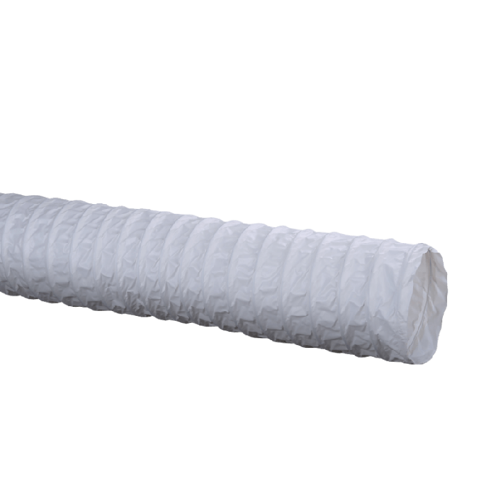 Flexibele slang PVC wit - Ø160 mm - 6 meter - Ventilatieshop.com