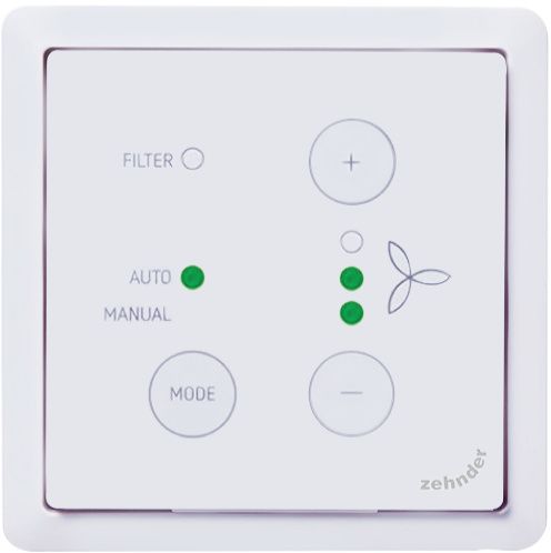 Bestel Zehnder Stork bedieningspaneel ComfoSwitch C67 (ComfoAir Q) met korting - Ventilatieshop.com
